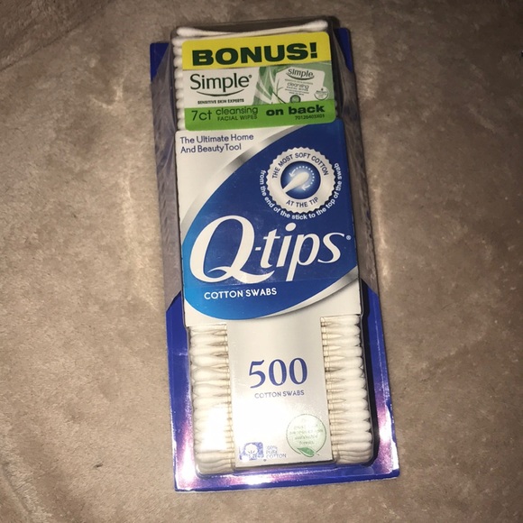 q-tips | Bath & Body | Qtips 50 Pack New With 7ct Simple Facial Wipes ...